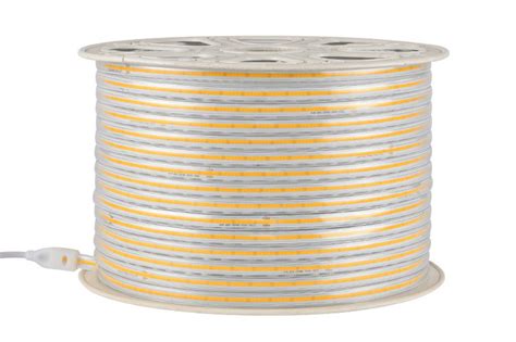 중국 공급 업체 공장 가격 도매 220v 방수 Cob Led 스트립 조명 제조 업체 Derun Led