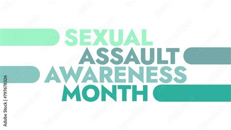 Sexual Assault Awareness Month Colorful Motion Graphics Seamlessly