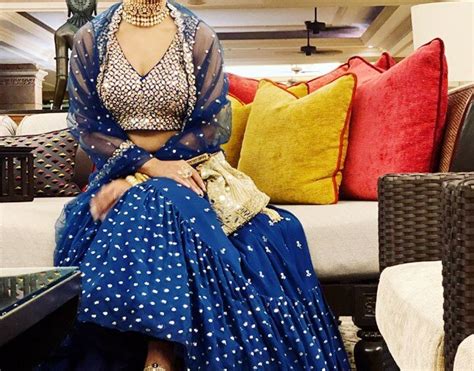 Hacked Actor Hina Khan Is A Beauty To Behold In Blue Ethnic Wear