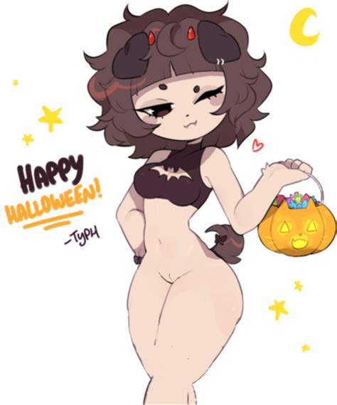 Rule 34 Canine Crispytyph Devil Horns Edit Furry Halloween Mimi Typh