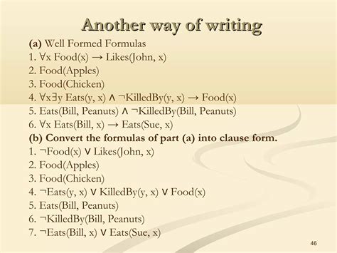 L03 Ai Knowledge Representation Using Logic Ppt Programming Languages Computing
