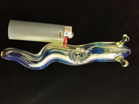 Glass Slug Pipe Color Changing Unique Glass Art