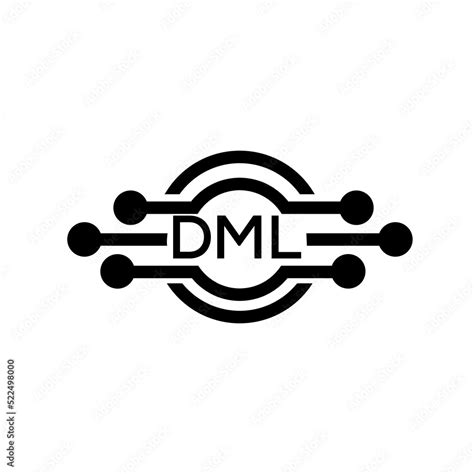 Dml Letter Logo Dml Best White Background Vector Image Dml Monogram Logo Design For