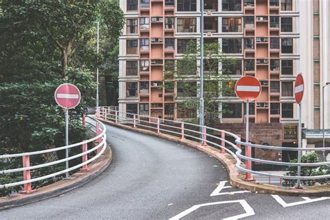 Edificios Residenciales De Nivel Medio En Hong Kong 23 De Marzo De 2024 Imagen Editorial