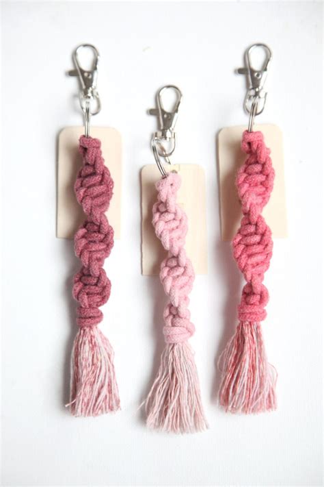 A Step By Step Diy Macrame Keychain Tutorial Artofit
