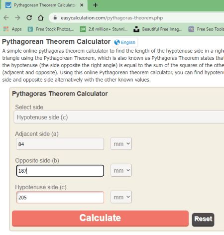 Best Free Online Pythagorean Theorem Calculator Websites