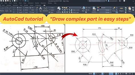 Drawing Complex Parts Made Easy Step By Step Tutorial Autocad Tips