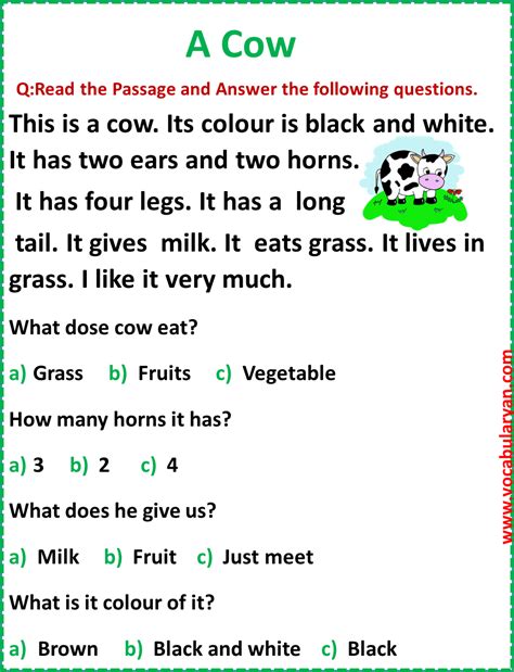 Free Printable First Grade Reading Comprehension … Reading