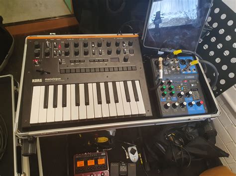 Set Up For Live Bass Synth Mixer Allows Me To Have Bass Guitar And The Synth Going Through Only