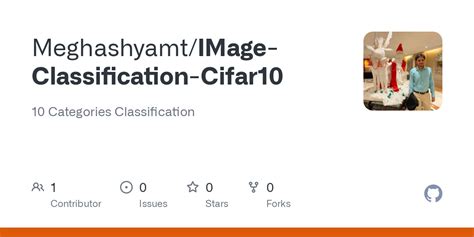 Github Meghashyamt Image Classification Cifar10 10 Categories Classification