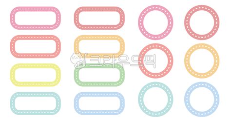 이름표 도안 일러스트 프레임 테두리 사진 이미지 일러스트 캘리그라피 Lalajean작가