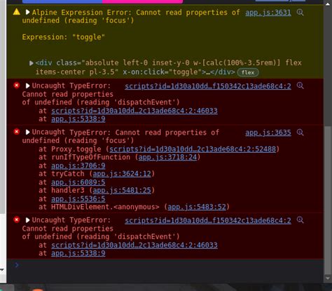 When I Reset Properties Of Component The JS Broken Issue Wireui Wireui GitHub