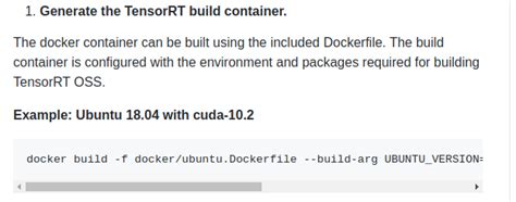 Docker To Generate The Tensorrt Build Container Jetson Nano Nvidia Developer Forums