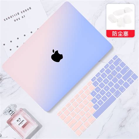 适用于苹果电脑保护壳macbook笔记本保护套macbookpro14外壳2023新款pro16轻薄air13寸渐变mac15英寸可贴膜壳 虎窝淘