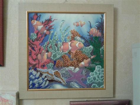 Купить Схема для вишивання бісером на натуральному художньому холсті Морські глибини цена 210