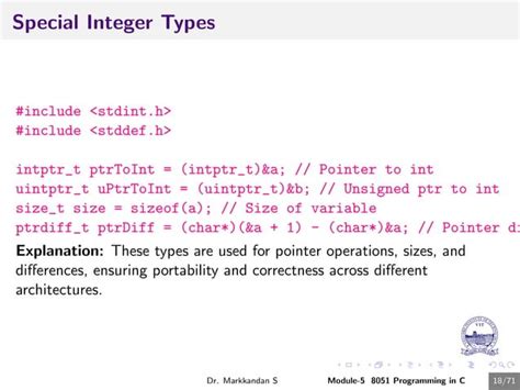 Embedded C Programming Module 5 Presentation Ppt