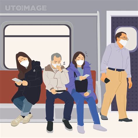 미세먼지일상 003 Sill412 유토이미지 일러스트 안전 주의 주의사항 의료 보건 건강 위생 보호 대책 예방 예방수칙 수칙 예방대책 안전보건