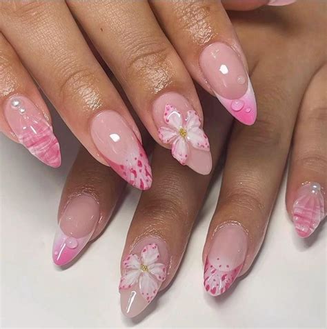 Summer Island Style 3d Flower Nails In 2025