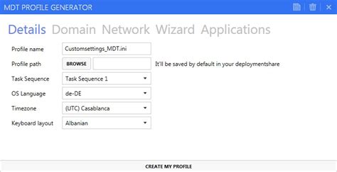 powershell tool mdt profile generator syst and deploy