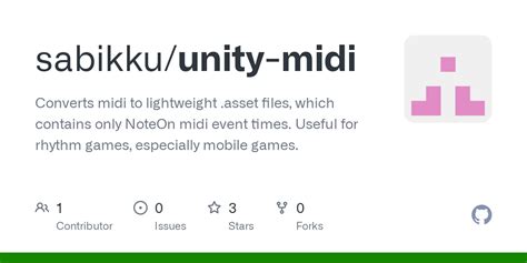 GitHub Sabikku Unity Midi Converts Midi To Lightweight Asset Files