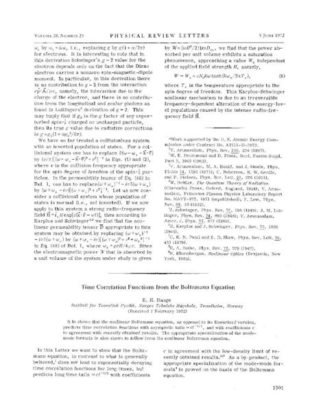 Pdf Time Correlation Functions From The Boltzmann Equation Dokumen Tips