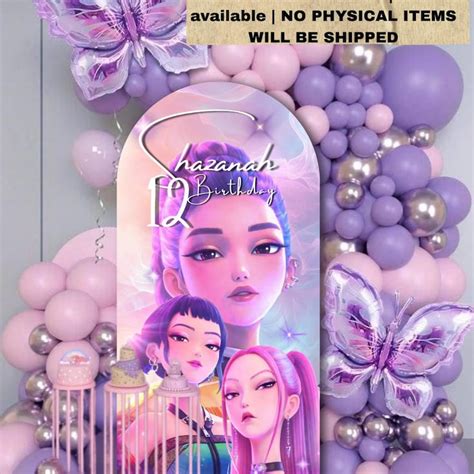 Kpop Demon Hunter Balloons Etsy
