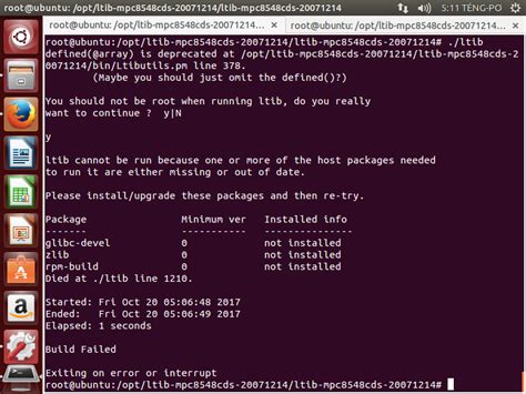 Ubuntu安装ltib时有三个包始终装不上glibc Develzlibrpm Build Nxp Community