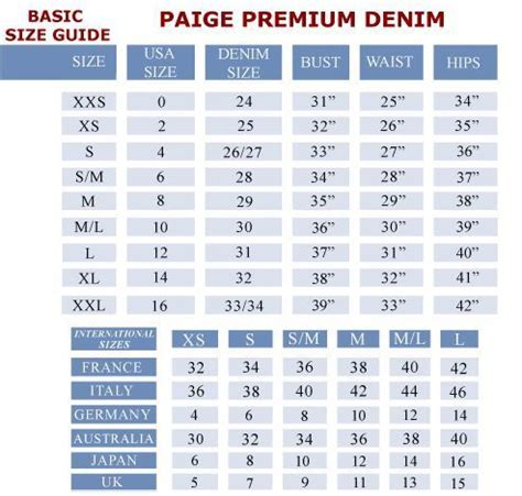 Pants Size Conversion Chart Artofit
