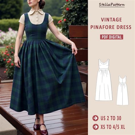 Pinafore Dress Etsy