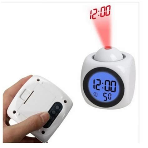 Projection Alarm Clocks 1PC Mini Digital Alarm Clock Function Voice Call LED Projection Alarm