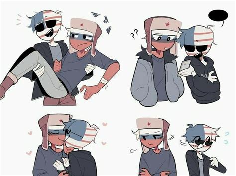 Russia X America Countryhumans Милые рисунки Флаги рисунки Граффити