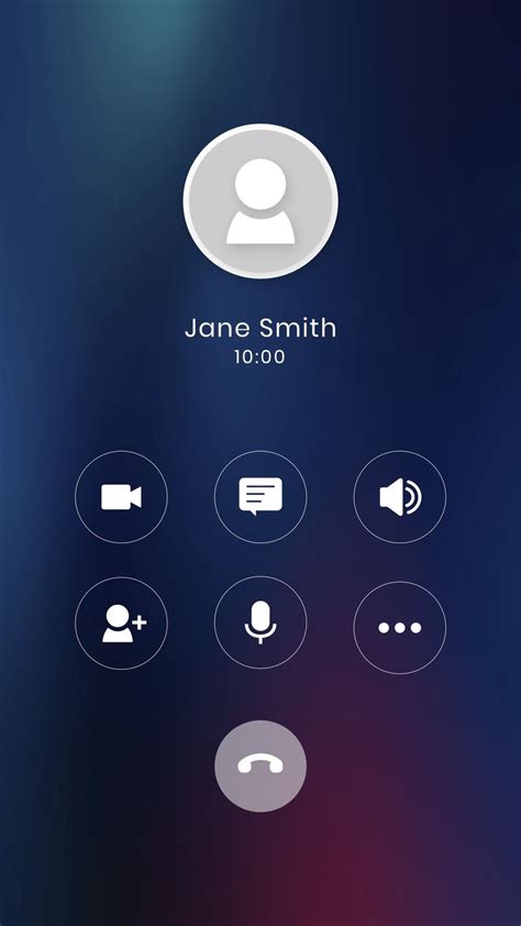 Smartphone Call Interface Template Psd Premium Psd Rawpixel
