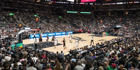 San Antonio Spurs Atandt Center Guide Basketball Tripper