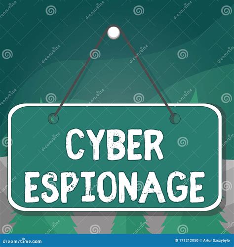 Word Writing Text Cyber Espionage Business Concept For Obtaining Secrets And Information