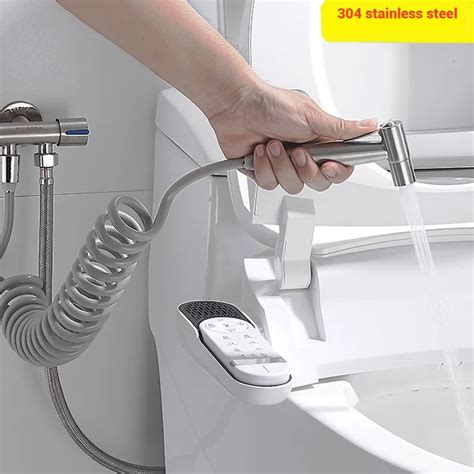Handheld Bidet Sprayer Set 304 Stainless Steel Spray Gun Shower