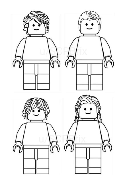Lego Minifigure Template