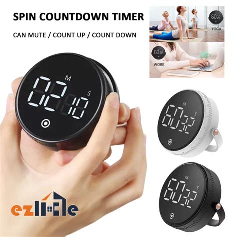 timer rotation countdown kitchen magnetic alarm clock digital smart timer 16 99 picclick au