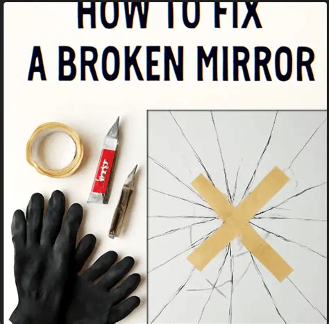 How To Fix A Broken Mirror Simple Diy Repair 8 Guide