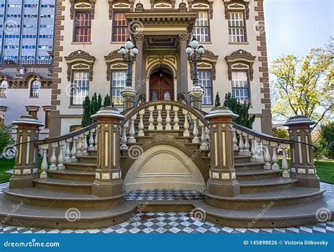 Leland Stanford Mansion Shp Main Entrance Editorial Photo Image Of