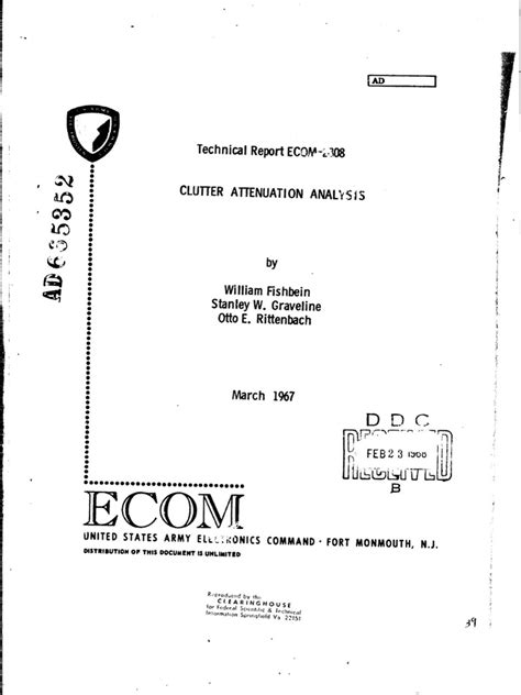 Clutter Attenuation Analysis Pdf Radar Spectral Density
