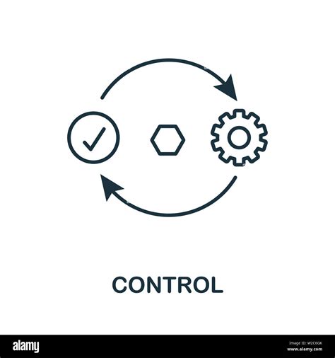 Control Outline Icon Thin Line Concept Element From Business