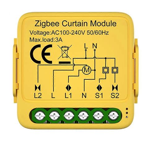 Tuya Zigbee Curtain Switch Module Connected Roller Shutters Motor Fruugo Uk
