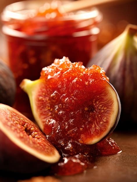 Premium Ai Image Fresh Fig Jam