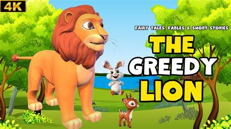 The Greedy Lion Story In English Fairy Tales English Moral Stories