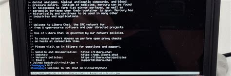 New Learn Guide Fruit Jam Irc Client In Circuitpython Circuitpython Adafruitlearningsystem