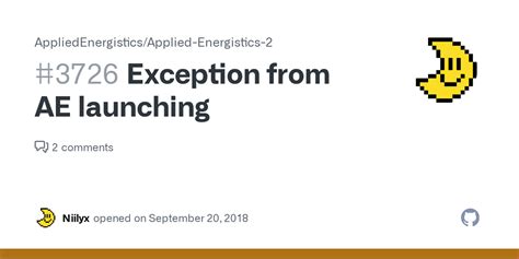 Exception From Ae Launching · Issue 3726 · Appliedenergisticsapplied