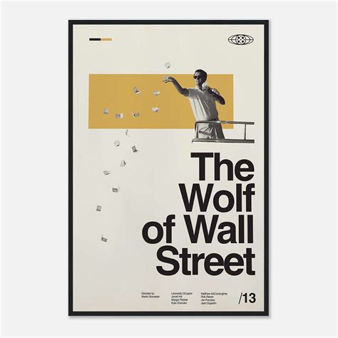 The Wolf Of Wall Street Movie Poster The Wolf Of Wall Street Leonardo
