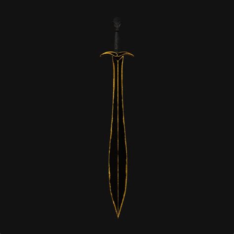 Artstation Voidwalkers Edge Enigmatic 3d Model Sword For Digital