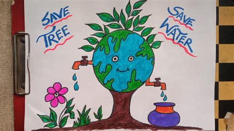 Poster On Save Trees To Draw