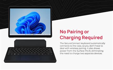 Brydge Sp Max Rugged Keyboard And Case For The Microsoft Surface Pro 8 Durable And